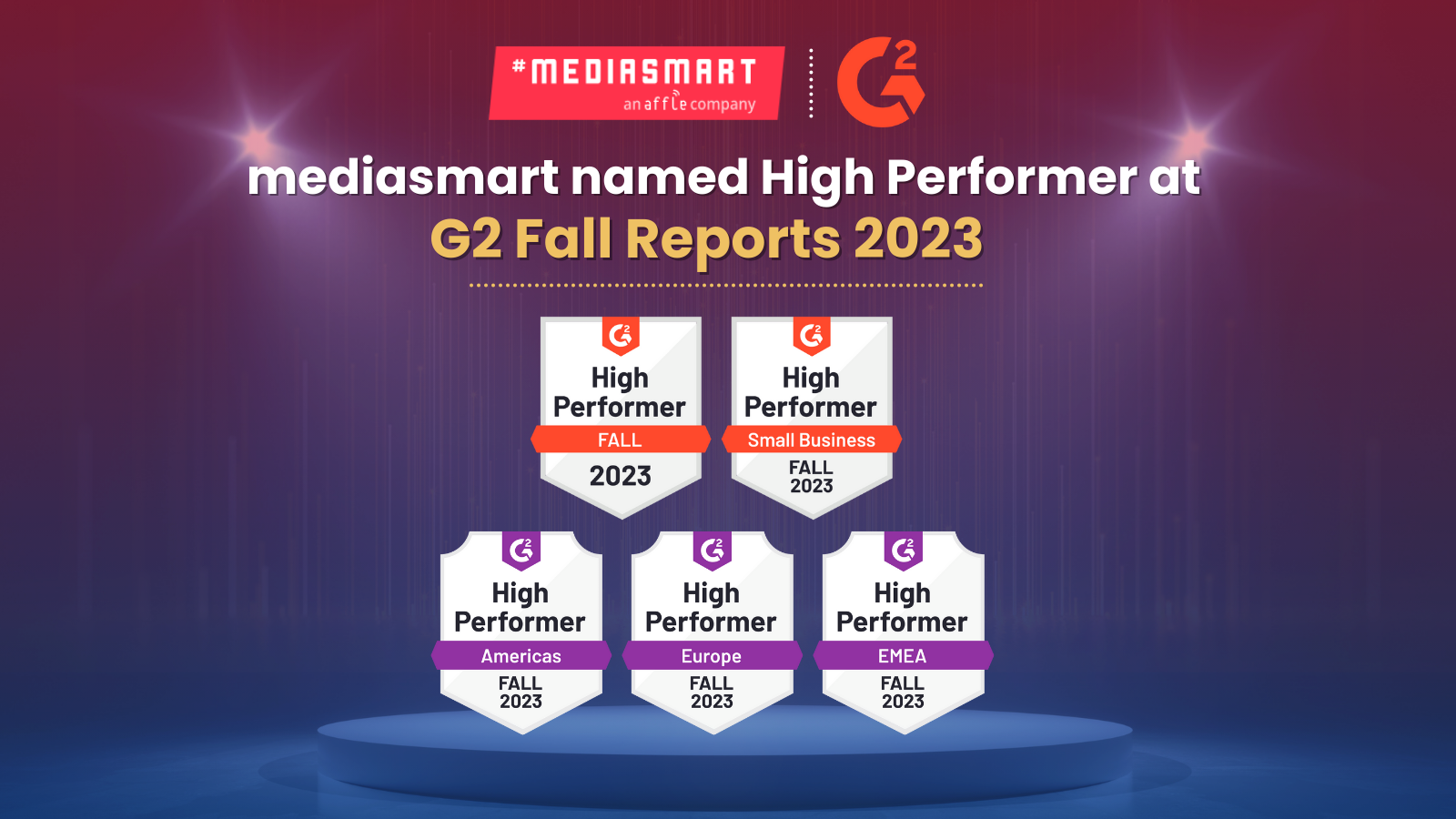 mediasmart named High Performer at G2 Fall 2023 Report
